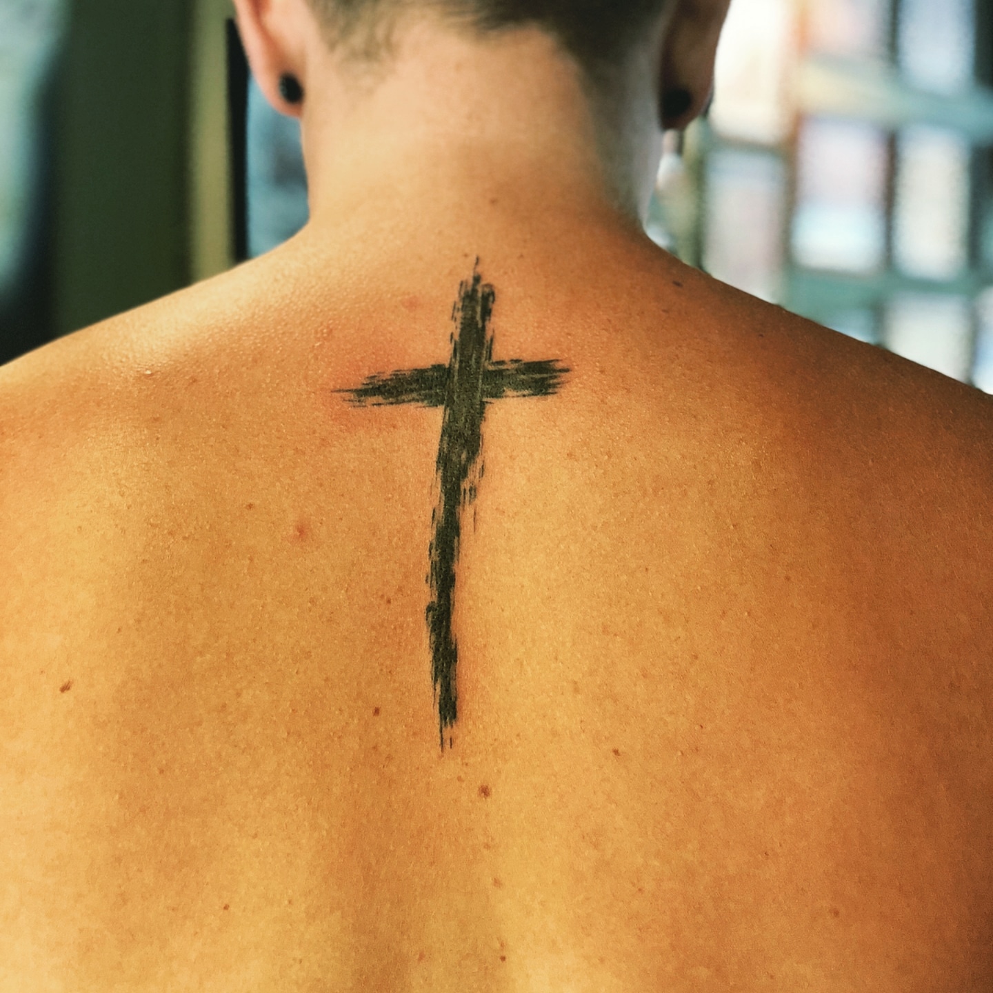 Schulterblatt Kreuz Tattoos