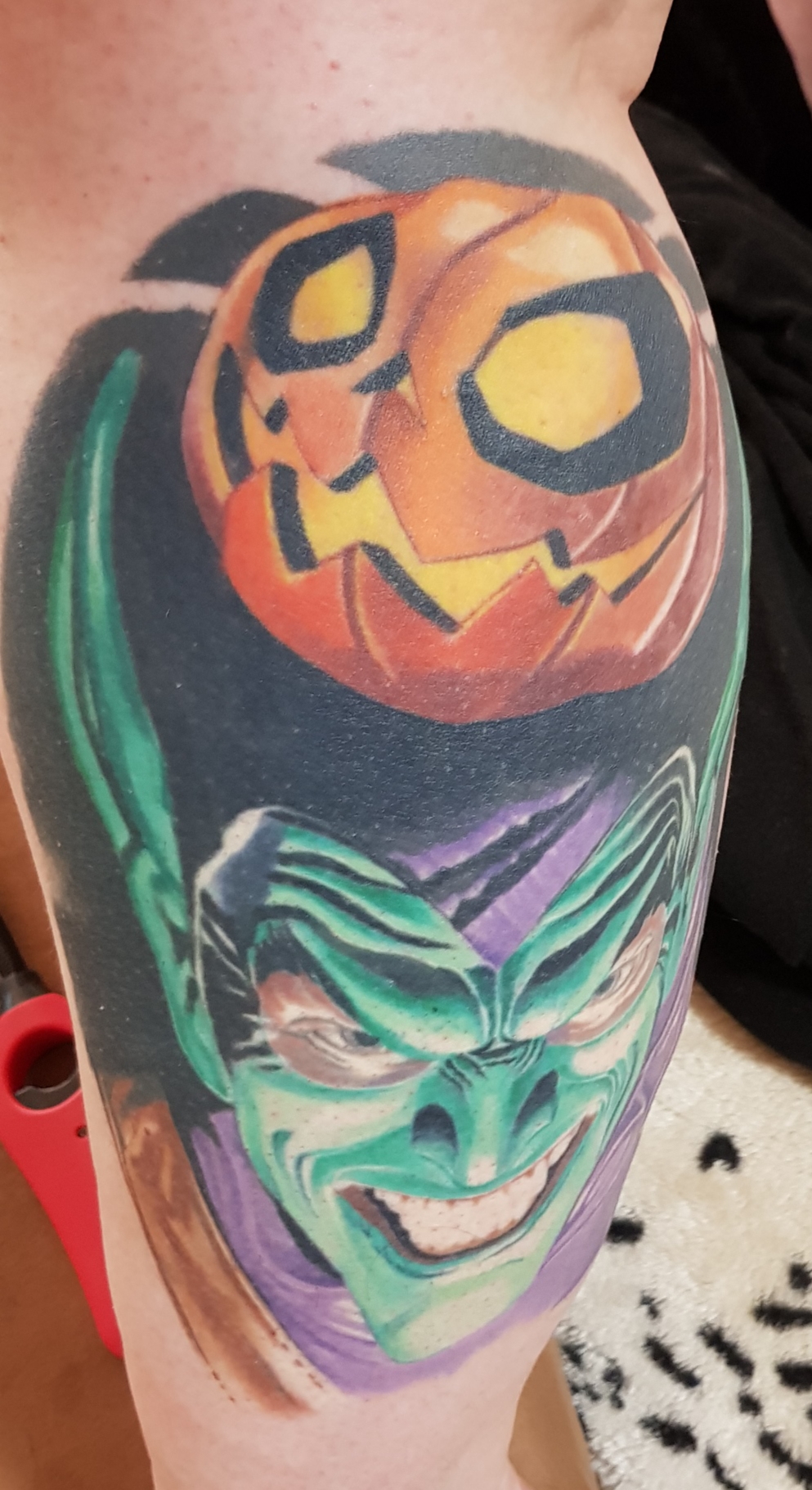 Green goblin tattoo - Bronctattooaus.com